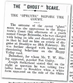 How one brave young man put a stop to a ghost scare - PressReader
