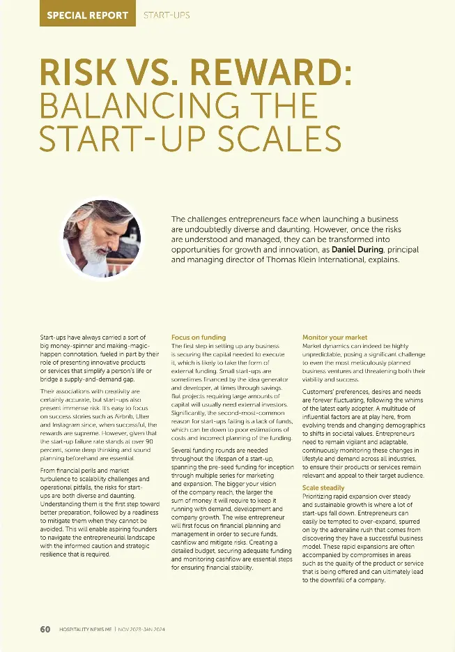 Risk vs. Reward: balancing the start-up scales - PressReader