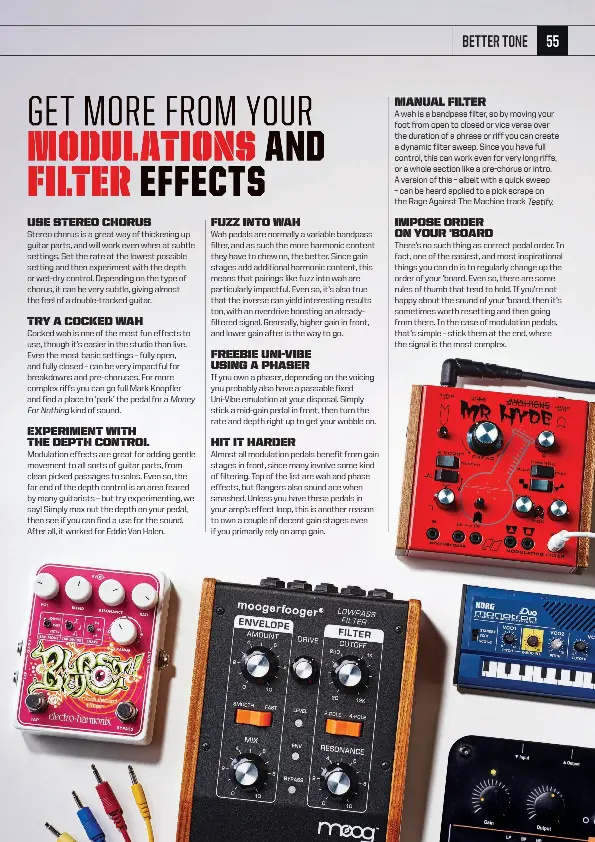 GET MORE FROM YOUR MODULATION­S AND FILTER EFFECTS - PressReader