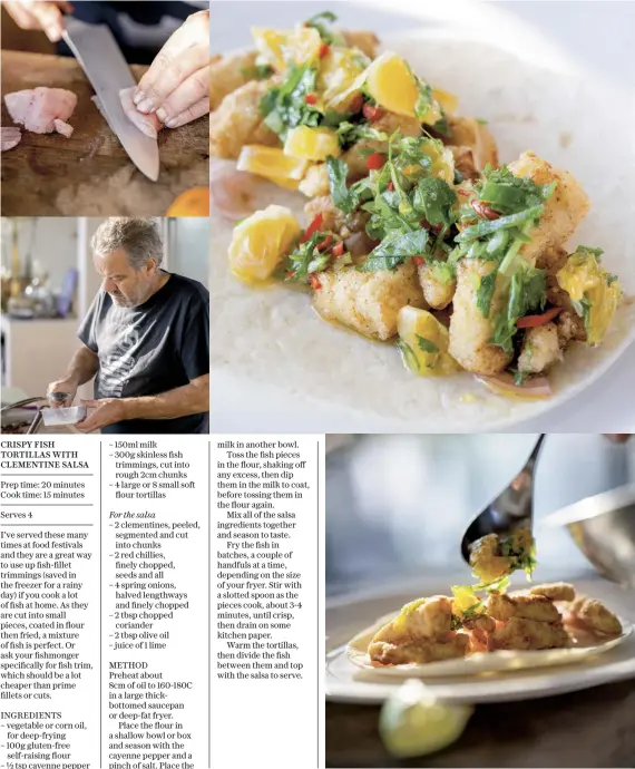 CRISPY FISH TORTILLAS WITH CLEMENTINE SALSA - PressReader