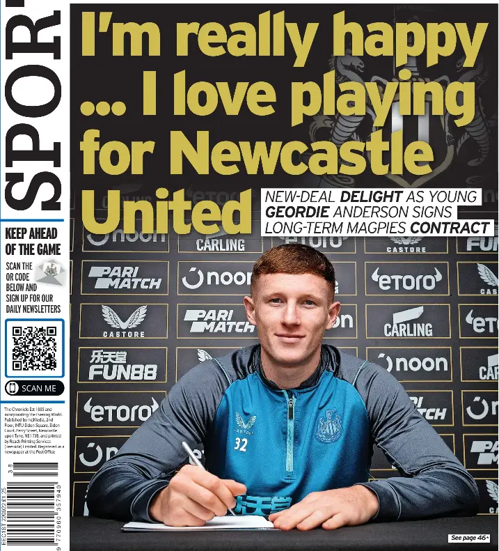I’m really happy ... I love playing for Newcastle United - PressReader