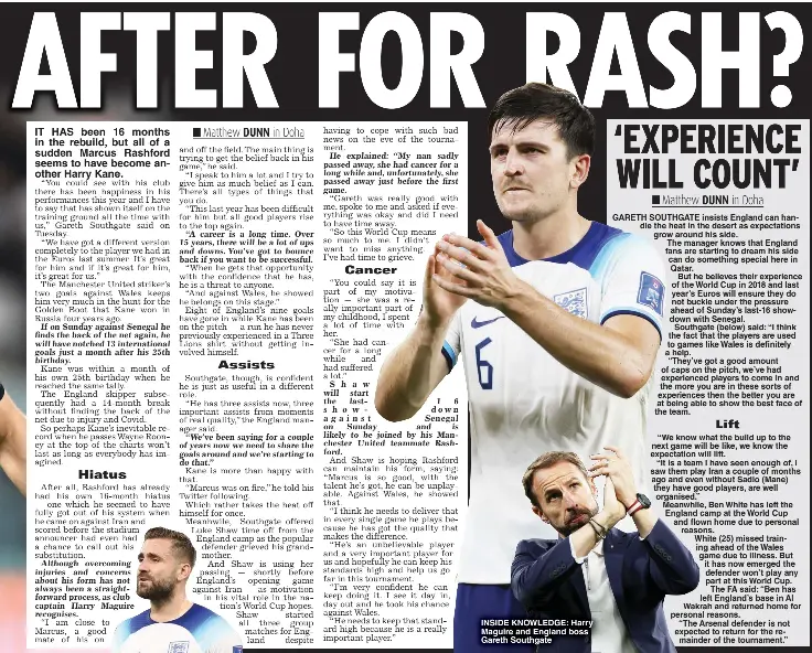 AFTER FOR RASH? ‘EXPERIENCE WILL COUNT’ - PressReader