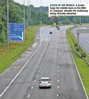Third of motorists admit hogging middle lane on motorways in UK ...