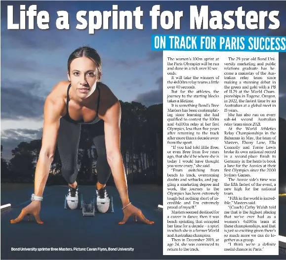 Life a sprint for Masters - PressReader