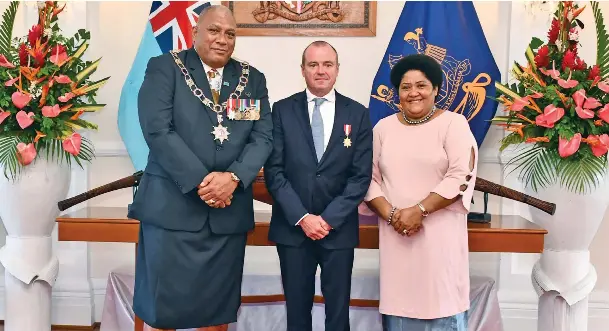 Australian High Commission­er Presented Order of Fiji Medal - PressReader