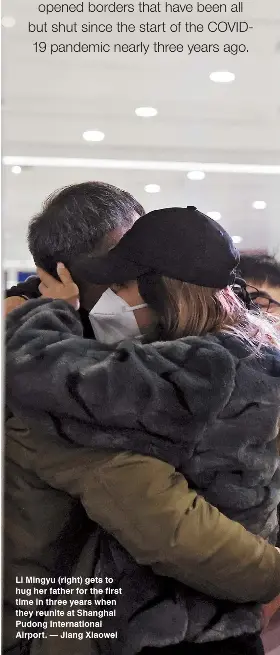 Shanghai greets 1st internatio­nal arrivals as China reopens - PressReader