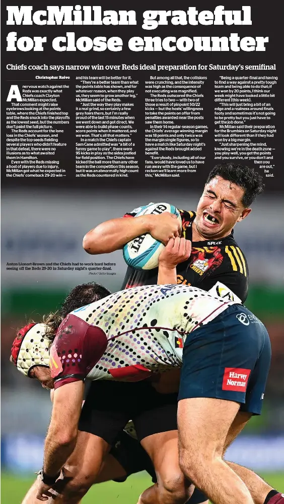 McMillan grateful for close encounter - PressReader