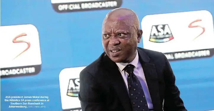 Moloi delivers on promise to secure TV deal for ASA events - PressReader