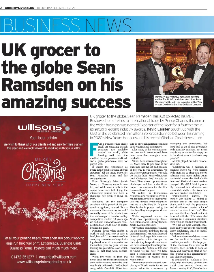 UK grocer to the globe Sean Ramsden on his amazing success - PressReader