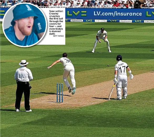 A hush of anticipati­on, a hint of apprehensi­on – then the crack of ball on bat like a gunshot ...