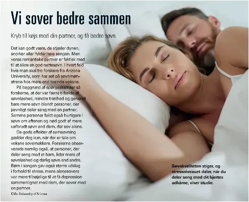 Vi sover bedre sammen - PressReader