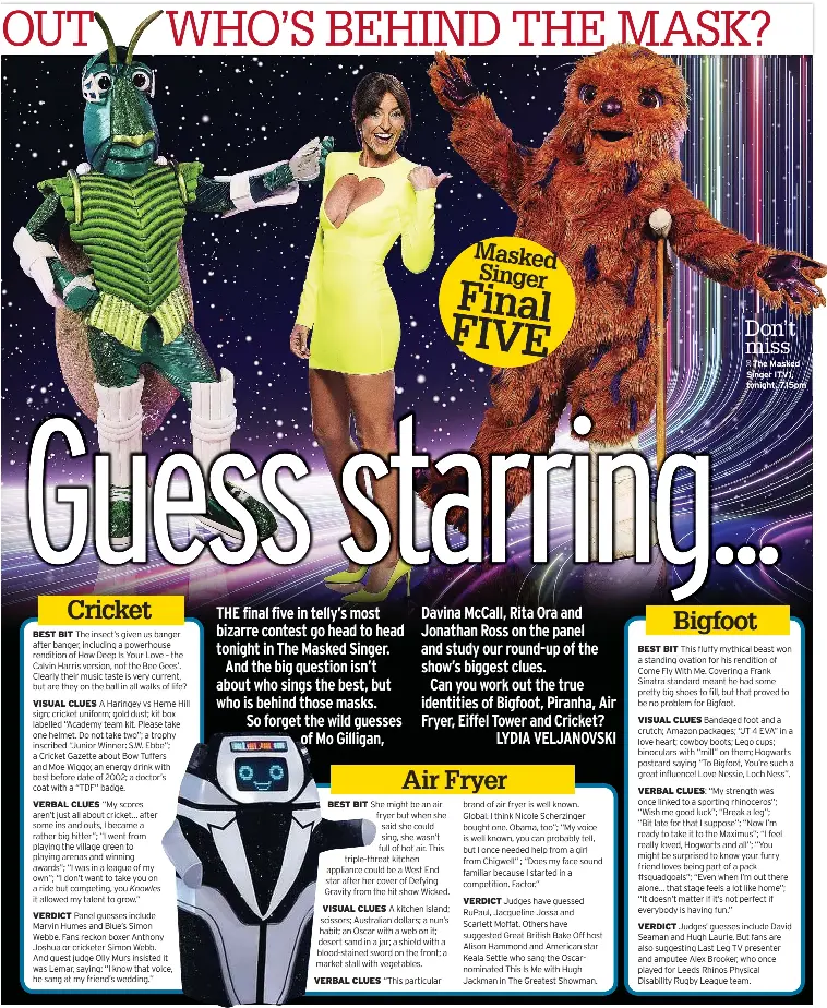 WHO’S BEHIND THE MASK? Guess starring... - PressReader