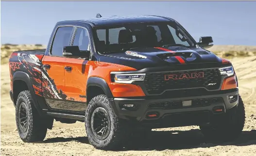 Ram's supercharg­ed, super-ferocious TRX reclaims its place as meanest ...