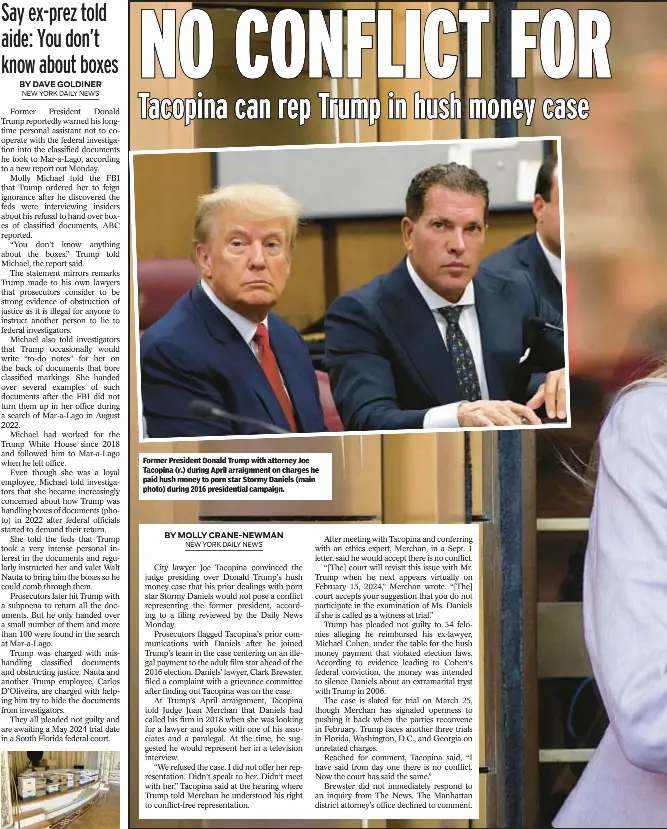 NO CONFLICT FOR DON LAWYER - PressReader