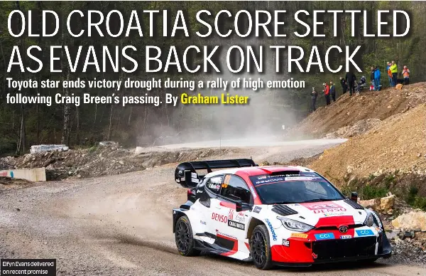 OLD CROATIA SCORE SETTLED AS EVANS BACK ON TRACK - PressReader