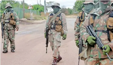 SANDF boasts of border blitz successes - PressReader