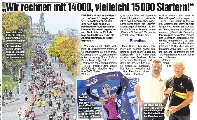 „Wir rechnen mit 14 000, vielleicht 15 000 Startern!“ - PressReader