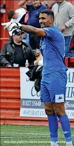 Safe hands SINGH, Lambs’ record breaking keeper... - PressReader