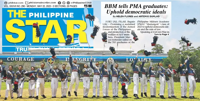BBM tells PMA graduates: Uphold democratic ideals - PressReader