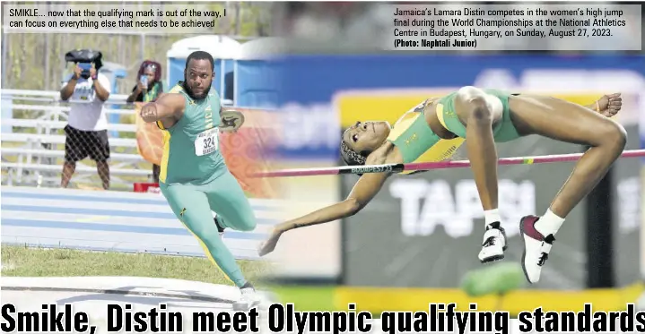 Smikle, Distin meet Olympic qualifying standards - PressReader