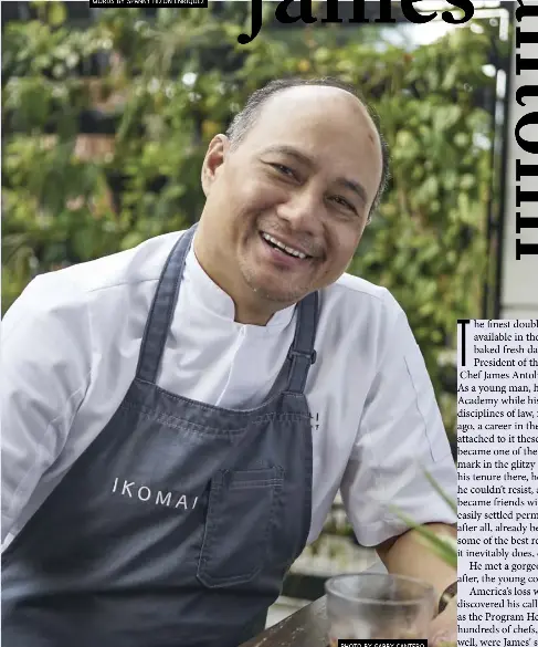 CHEF JAMES ANTOLIN - PressReader