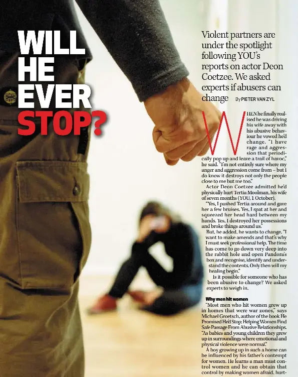 WIFE-BEATERS: Can an abusive man ever change? - PressReader