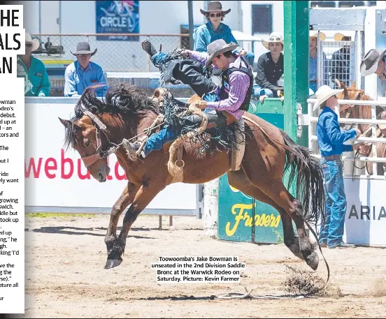 THRILL OF THE ‘RIDE’ APPEALS TO BOWMAN - PressReader