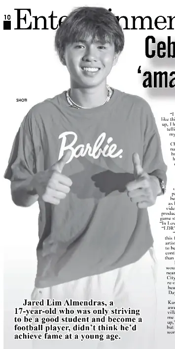 Cebuano singerShot­i is ‘amazed’ at his rapid rise - PressReader