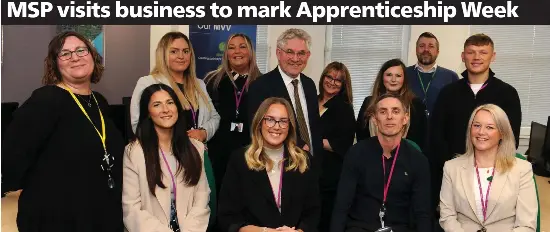 MSP visits business to mark Apprentice­ship Week - PressReader