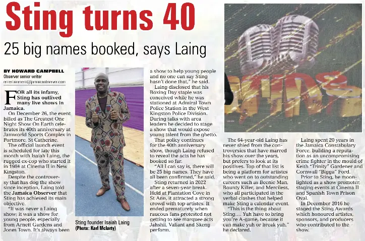 Sting turns 40 - PressReader