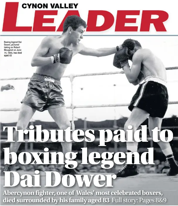 Tributes paid to boxing legend Dai Dower - PressReader