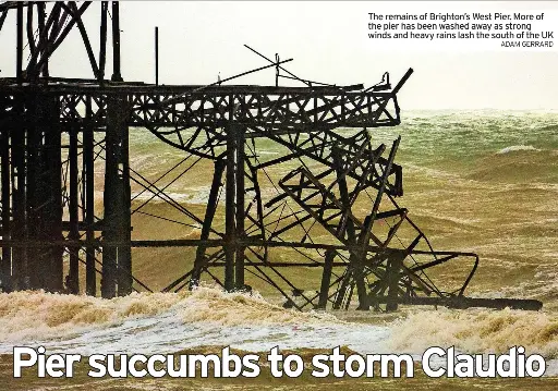 Pier succumbs to storm Claudio - PressReader