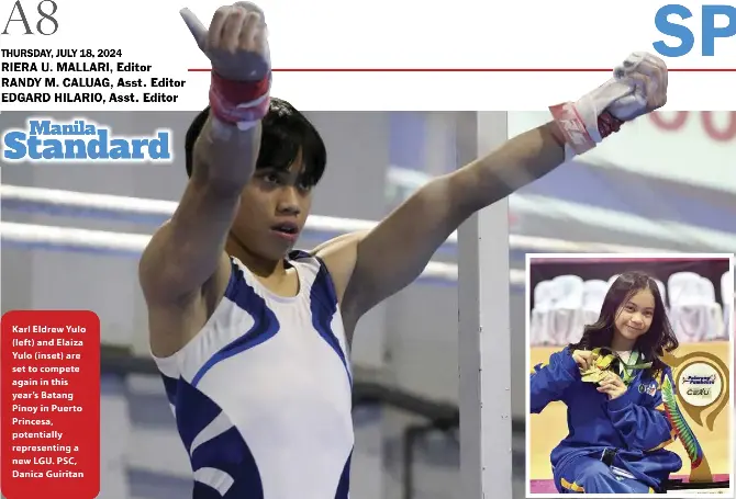 Yulo siblings may represent new LGU in Batang Pinoy tilt - PressReader