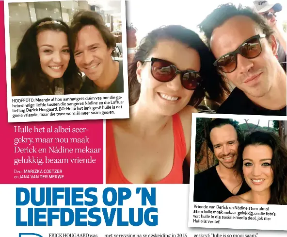 Vriende praat oor Derick en Nádine - PressReader