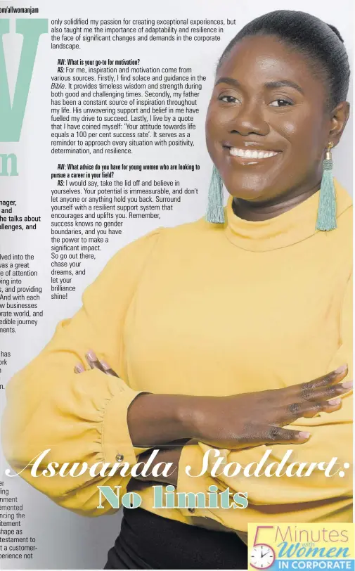 Aswanda Stoddart: No limits - PressReader