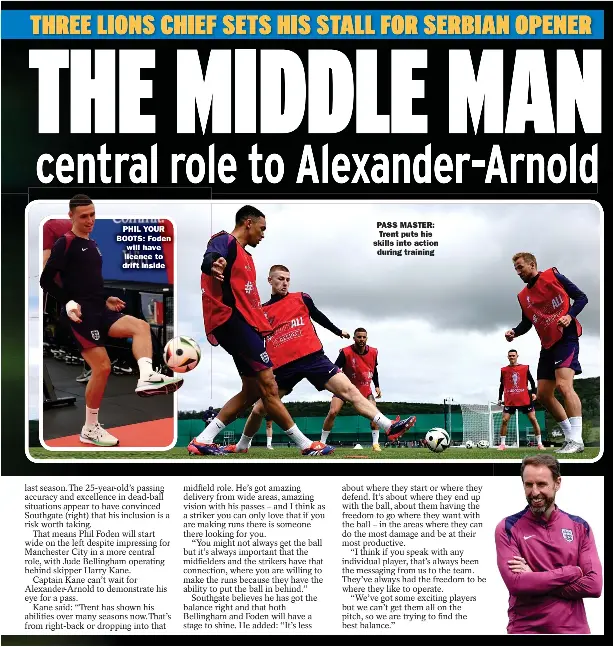 THE MIDDLE MAN central role to Alexander-arnold - PressReader