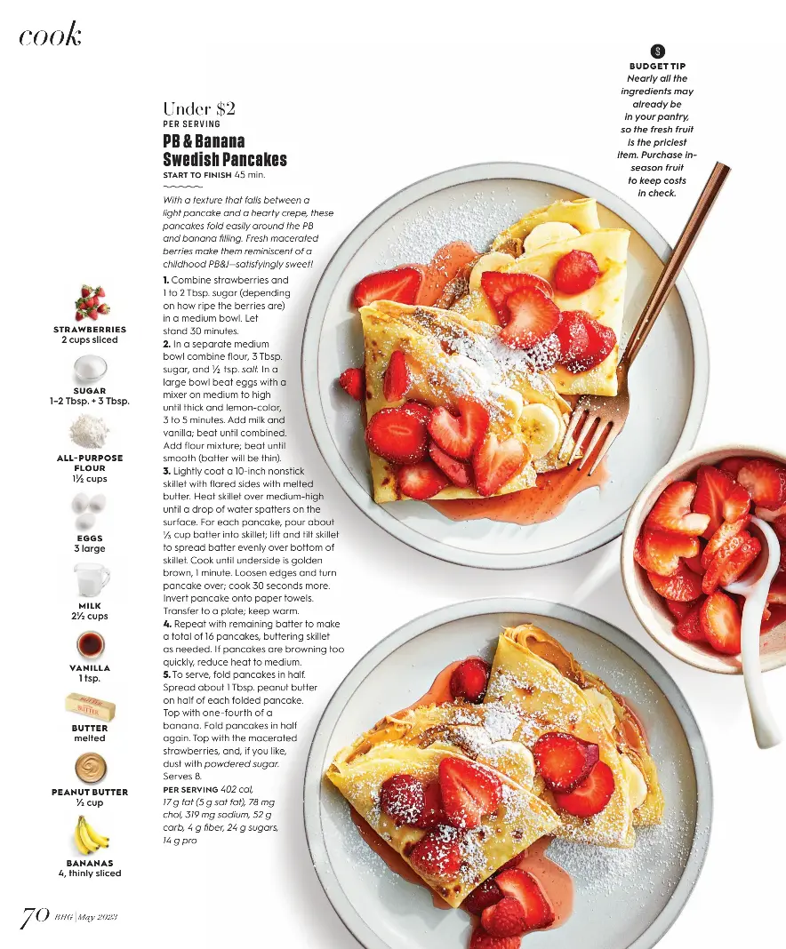 PB & Banana Swedish Pancakes - PressReader