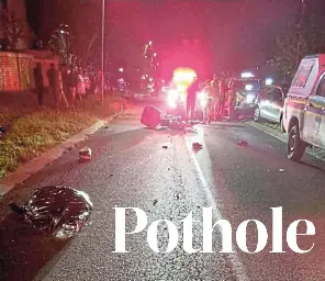 Pothole kills biker - PressReader