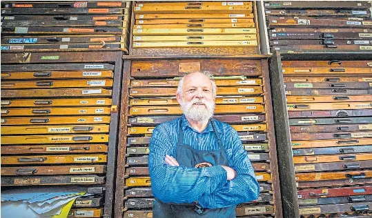 John Easson is taking part in Doors Open Day. Age-old printing ...