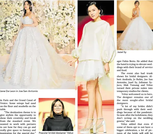 Simple, timeless bridal wear that’s reflective of the times - PressReader