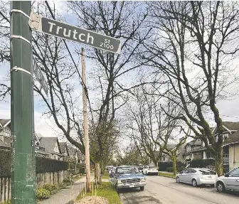 Trutch Street signs remain in Vancouver - PressReader