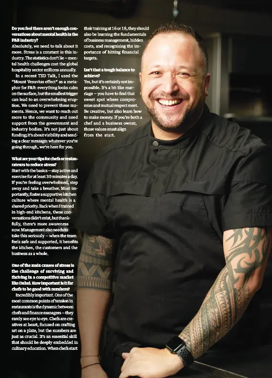 ‘EVERYTHING LOOKS CALM ON THE SURFACE’: CHEF JAMES ON STRESS IN A KITCHEN - PressReader