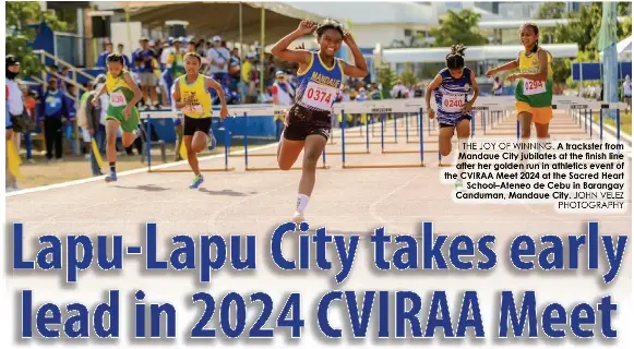 Lapu-Lapu City takes early lead in 2024 CVIRAA Meet - PressReader
