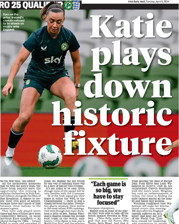 Katie plays down historic fixture - PressReader