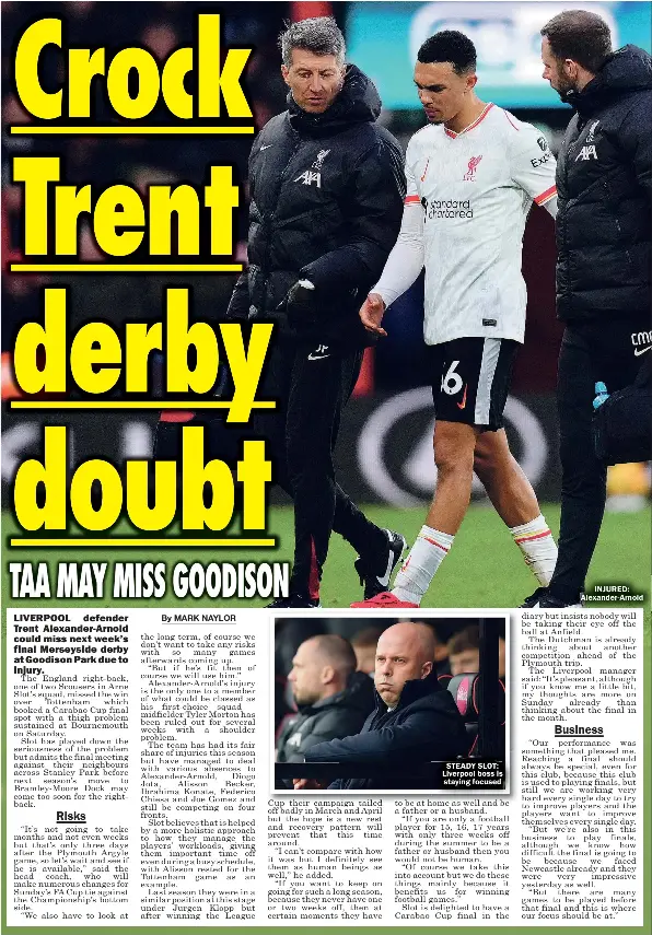 Crock Trent derby doubt - PressReader