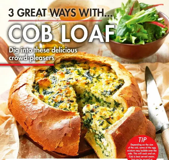 Spinach and Feta Frittata Cob - PressReader