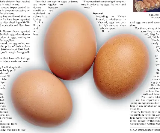 RISING UP WITH THE PRICE OF EGGS - PressReader