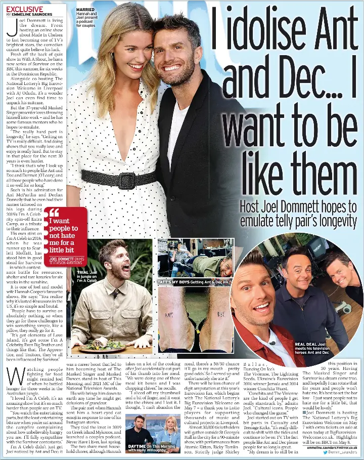 I idolise Ant and Dec... I want to be like them - PressReader