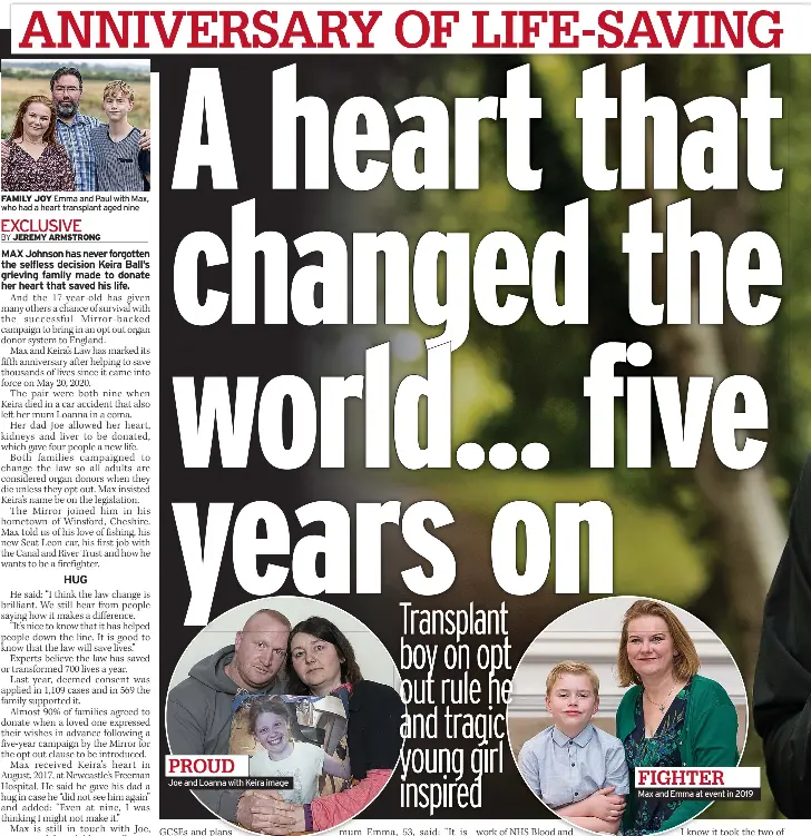 A heart that changed the world... five years on - PressReader