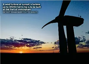 Wind turbine almost as tall as Humber Bridge approved at the Port of ...